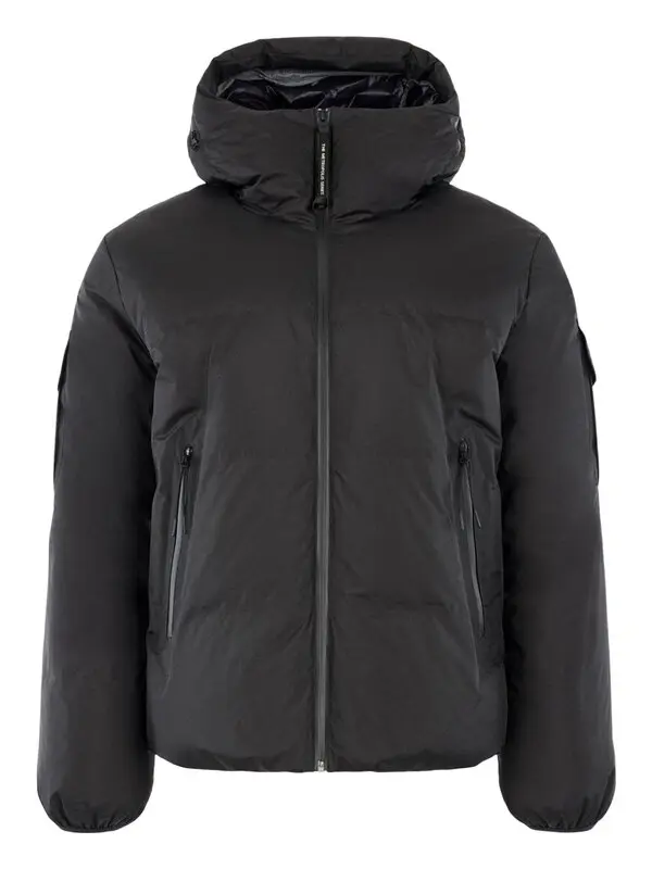 C.P. COMPANY Pertex Puffer Jacket With Hood - Black