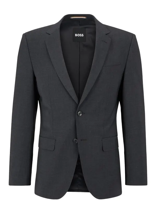 Hugo Boss Single-breasted Blazer - Black