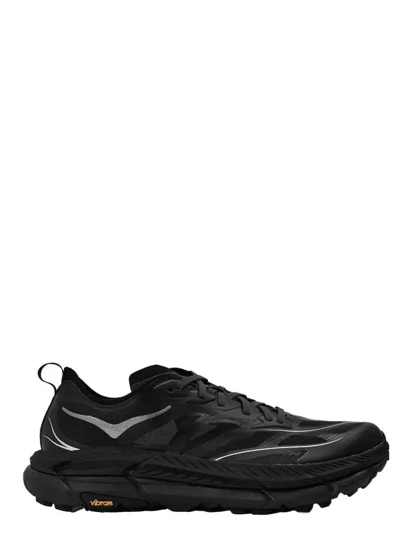 Hoka One One Performance Lace-up Sneakers - Black