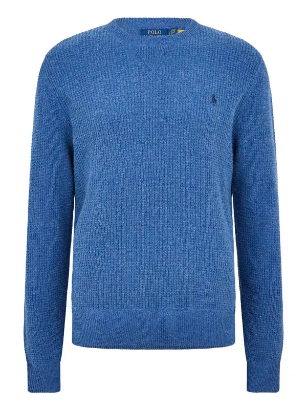 Polo Ralph Lauren Crew Neck Long Sleeve Knit Sweater - Blue