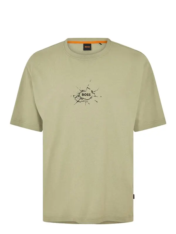 Hugo Boss Logo Crew-neck T-shirt - Nude