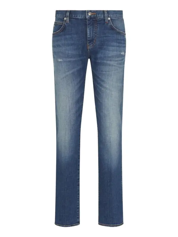 Emporio Armani Tapered Fit Jeans - Blue