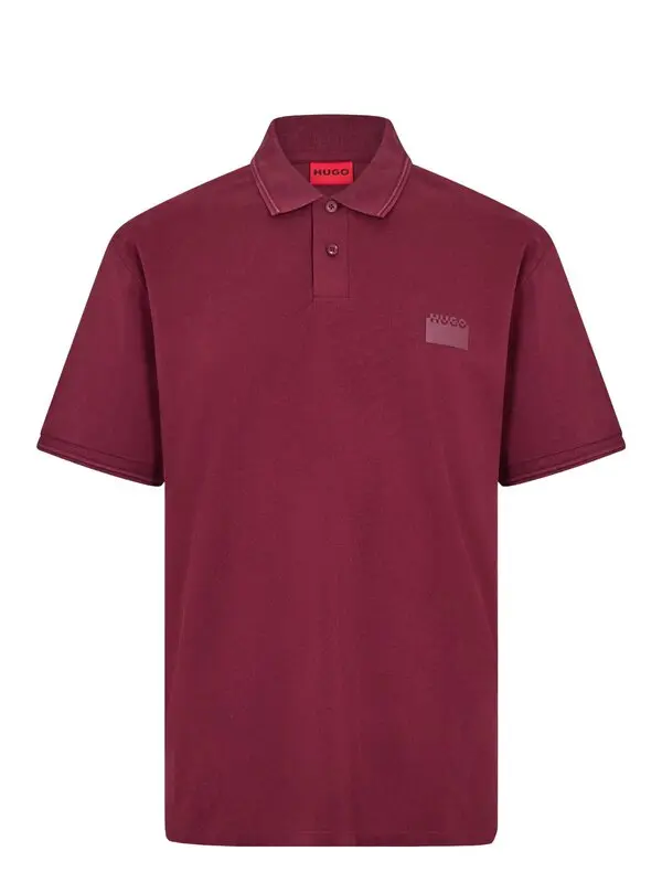 Hugo Boss Logo Short-sleeve Polo Shirt - Red