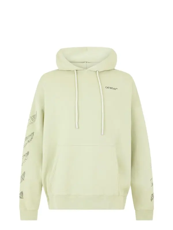 Off-White Scrib Diag Over-the-head Hoodie - Nude