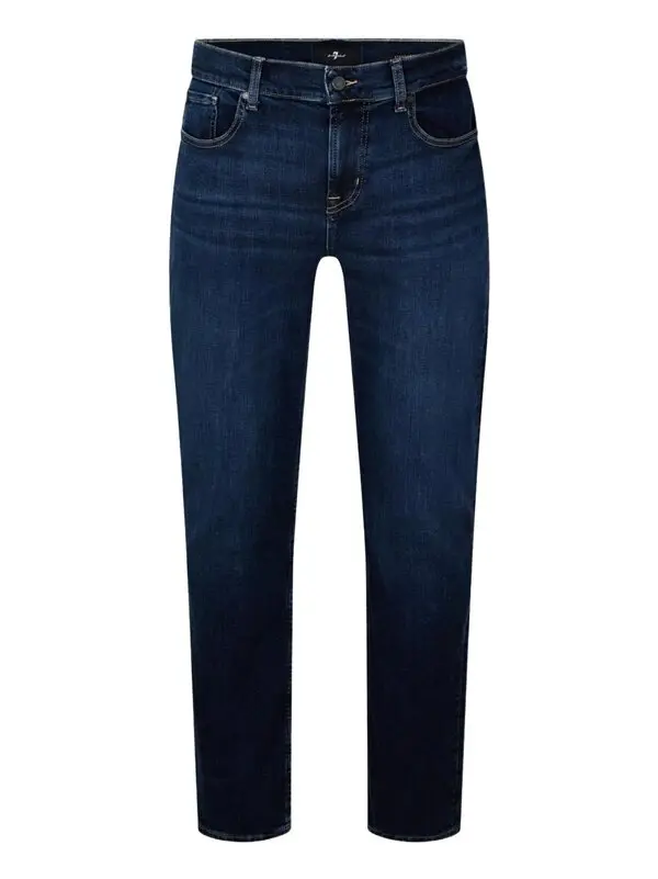 7 For All Mankind Straight Leg Jeans - Black