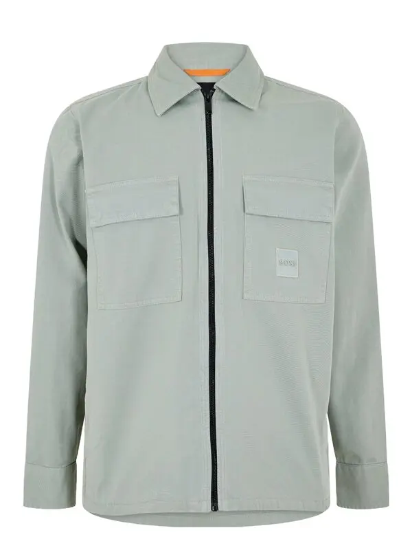 Hugo Boss Lovel Zipped Overshirt - Gray