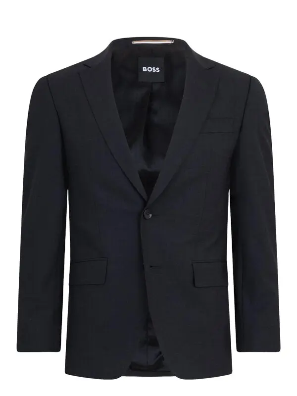 Hugo Boss Single-breasted Blazer - Black