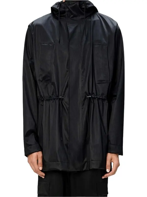 Rains Hooded Jacket - Black