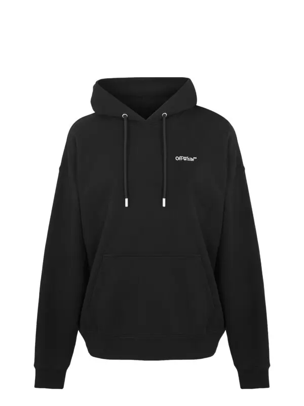 Off-White Printed Hoodie - Black