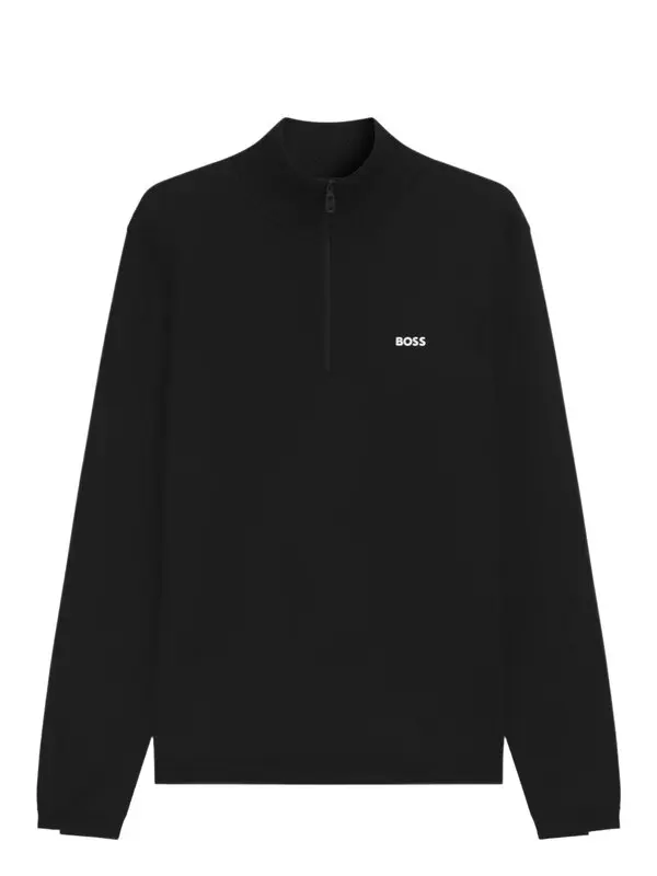 Hugo Boss Boss Quarter-zip Jumper - Black