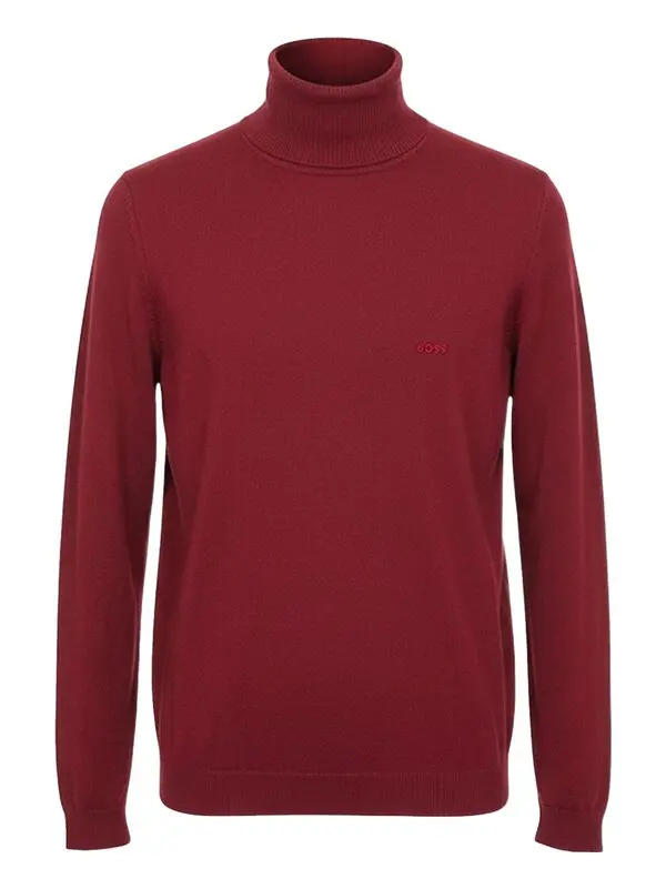 Hugo Boss Baldebert-e 10157925 01 Turtleneck Knit Sweater - Red