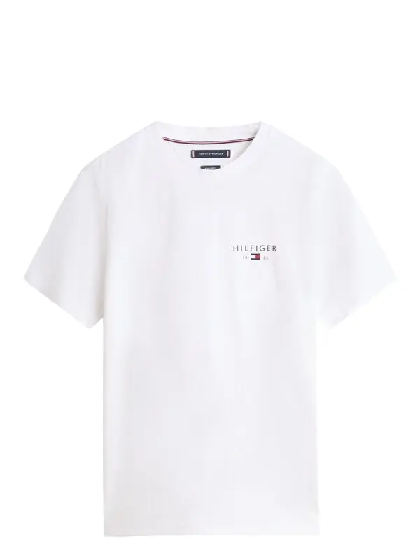 Tommy Hilfiger Logo Short Sleeve T-shirt - White
