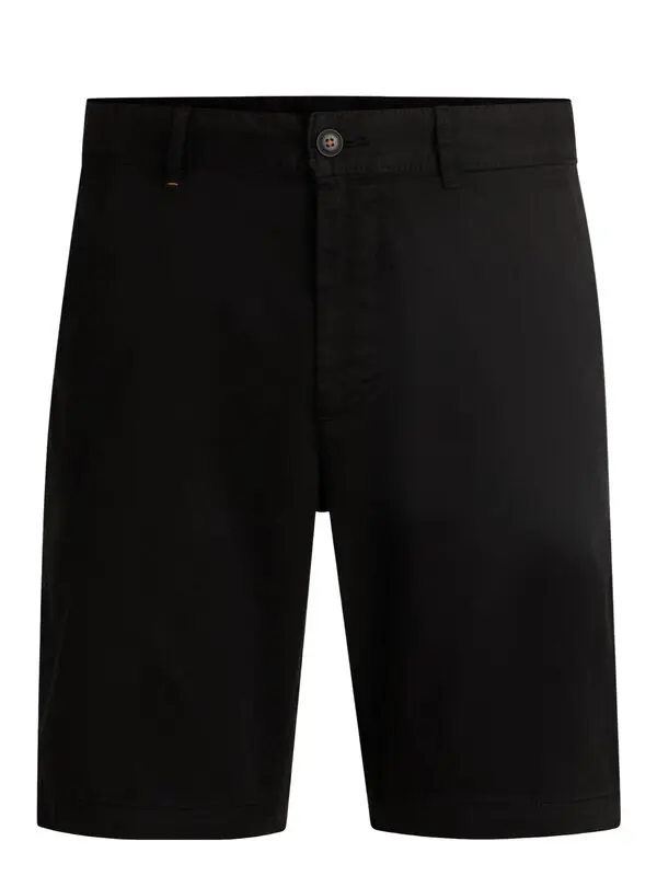 Hugo Boss Slim Fit Pure Cotton Chino Shorts - Black