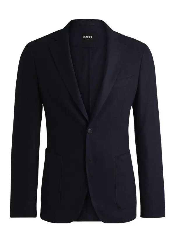 Hugo Boss Single-breasted Blazer - Black