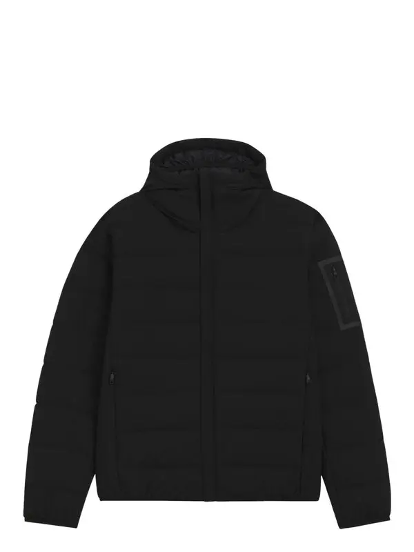 Hugo Boss Down Puffer Jacket With Zipper Closure And Hood - Black