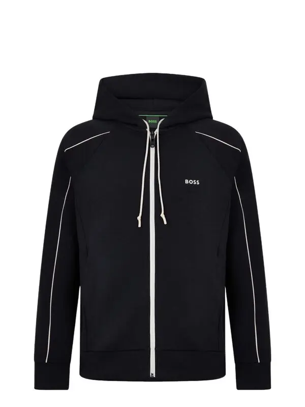 Hugo Boss Hbg Saggy Full Zip Hoodie - Black