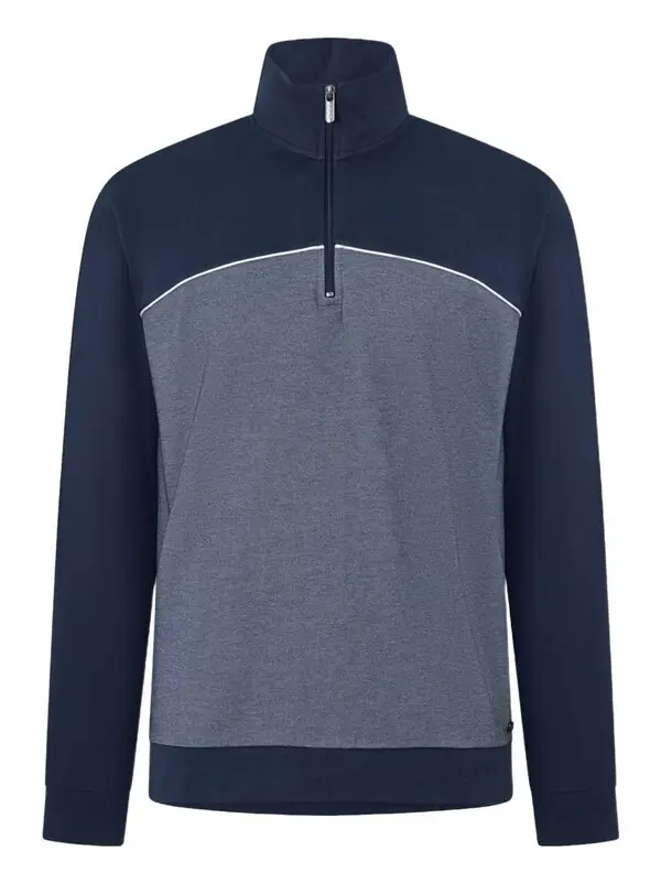 Hugo Boss Quarter-zip Fleece - Blue