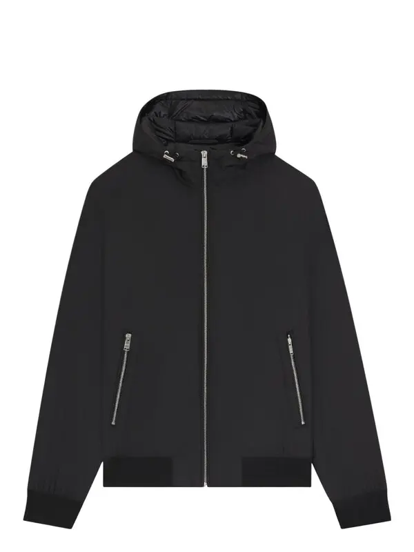Hugo Boss Hooded Zip-up Jacket - Black