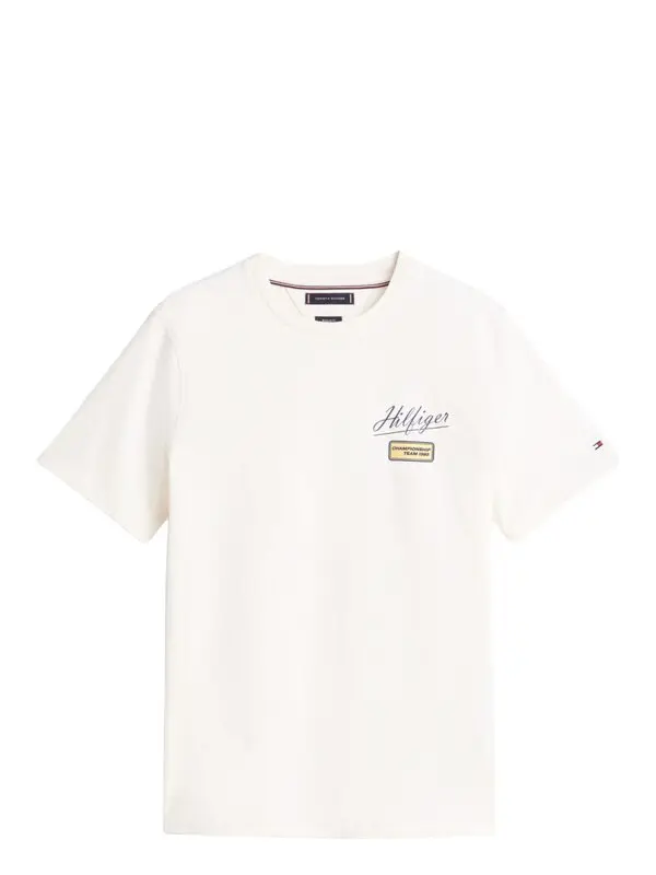 Tommy Hilfiger Logo Short Sleeve T-shirt - White
