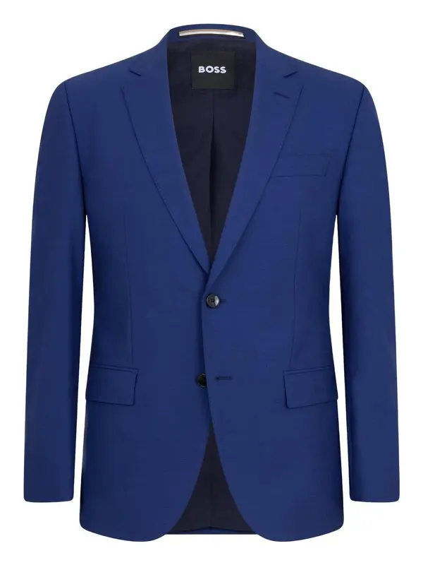 Hugo Boss Single-breasted Blazer - Blue