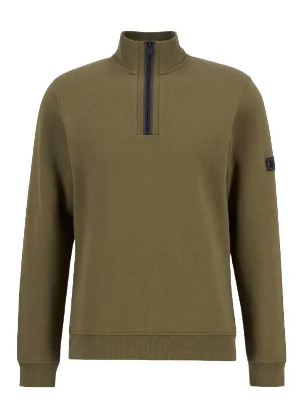 Barbour Long-sleeved Half-zip Sweatshirt - Light Sage