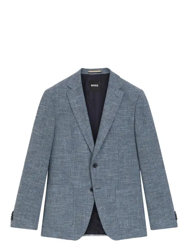 Hugo Boss Single-breasted Blazer - Gray