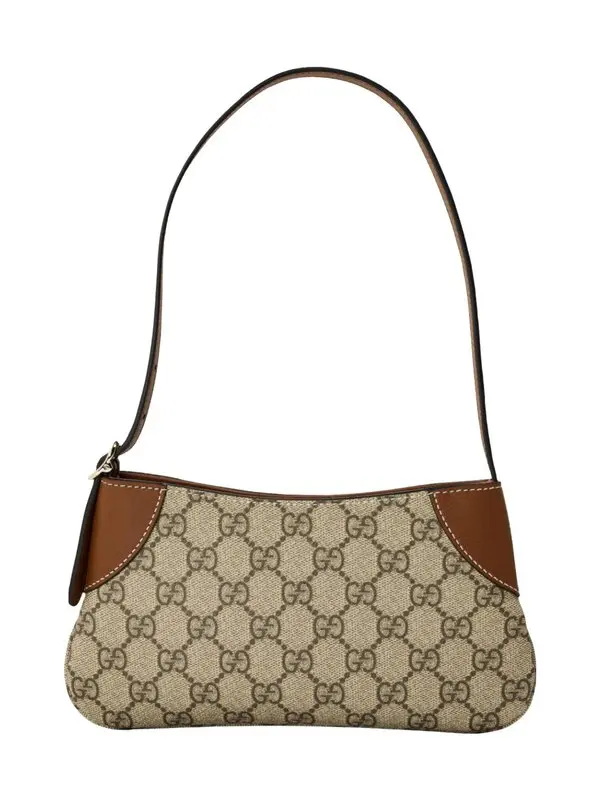 Gucci Monogram Shoulder Bag - Black