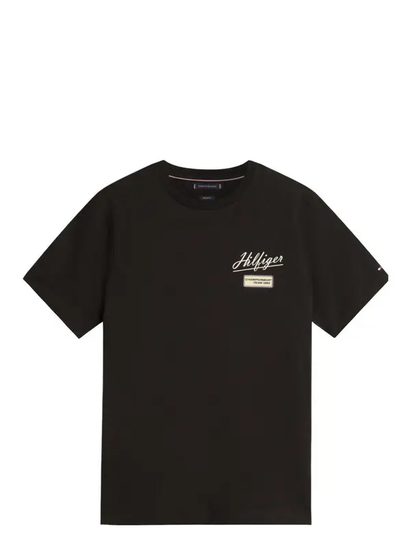 Tommy Hilfiger Logo Short Sleeve T-shirt - Black