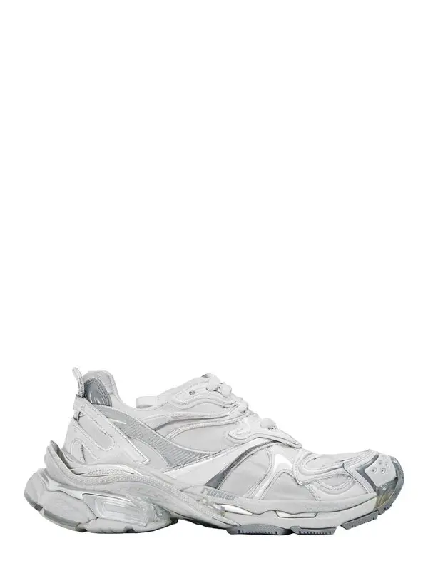Balenciaga Lace-up Casual Sneakers - White