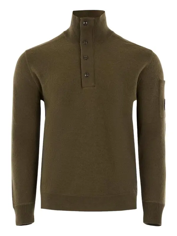 C.P. COMPANY Crew Neck Jumper - Green