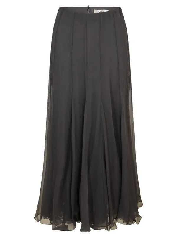 Chloé Lightweight Silk Maxi Dress - Black