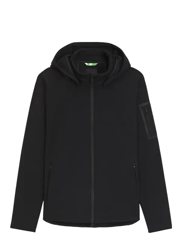 Hugo Boss Hooded Zip-up Jacket - Black