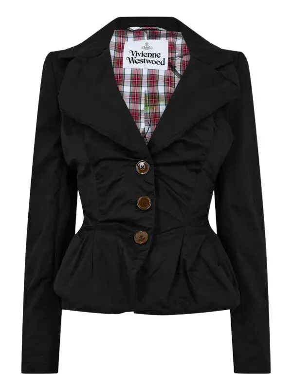 VIVIENNE WESTWOOD Ruffled Hem Jacket - Black
