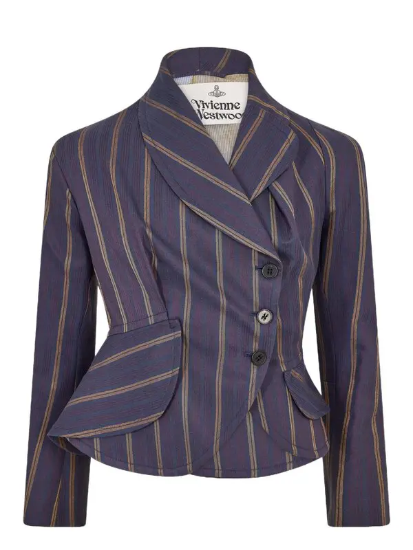 VIVIENNE WESTWOOD Striped Tailored Jacket - Black
