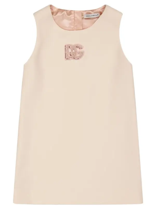 Dolce & Gabbana Logo Mini Dress - Nude