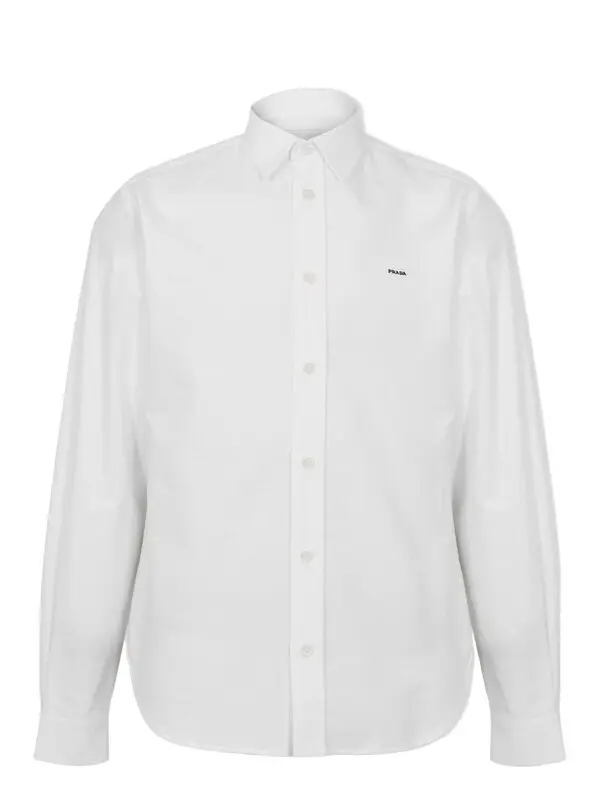 Prada Long-sleeve Plain Shirt - White