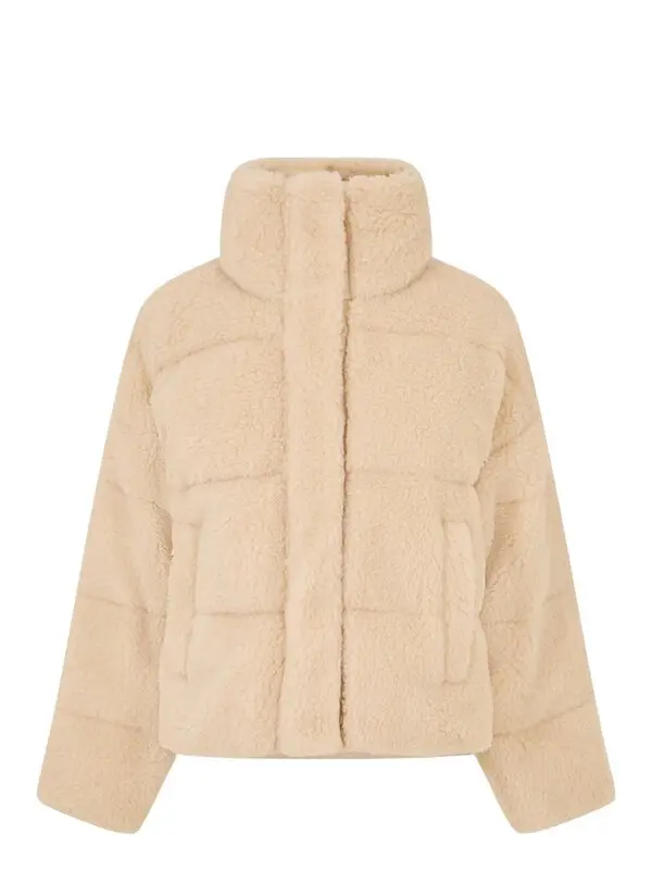 Max Mara Quilted Short Puffer Jacket - Nude