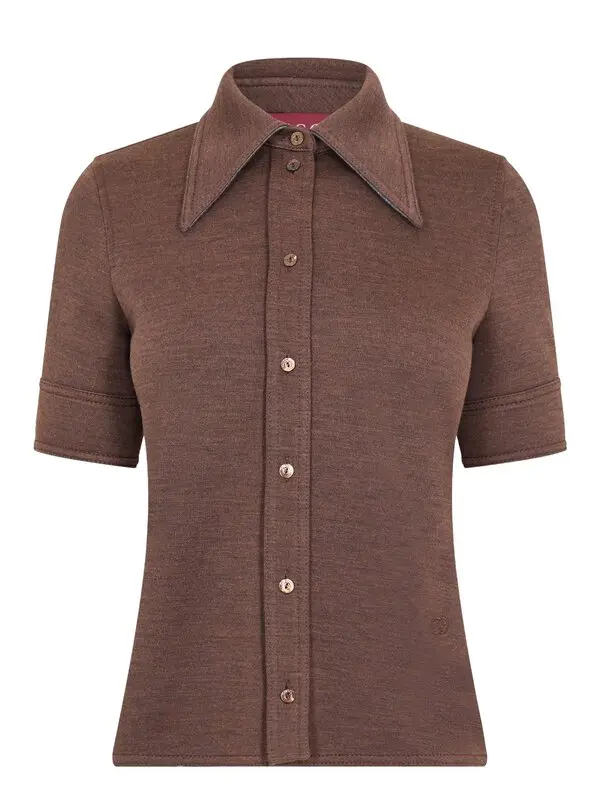 Gucci Short-sleeve Shirt - Brown