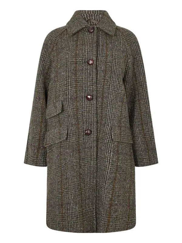 Max Mara Printed Coat - Black