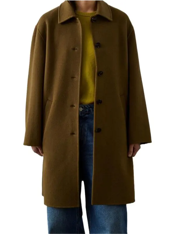 Soeur Single-breasted Coat With Patch Pockets - Brown