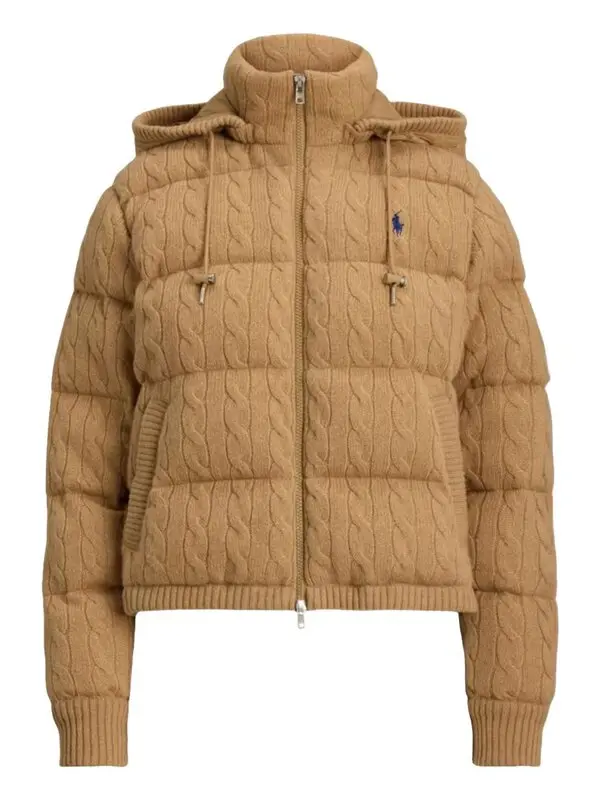 Polo Ralph Lauren Insulated Puffer Jacket With Hood - Brown