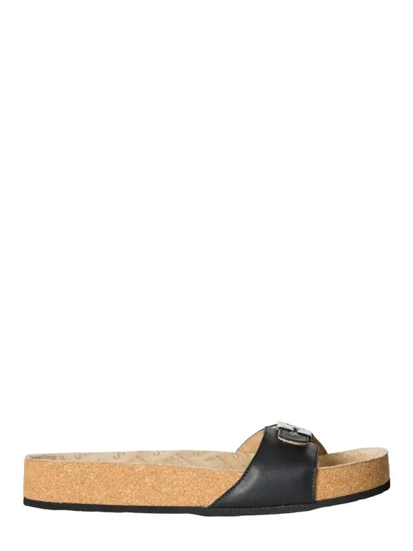 Balenciaga Open Toe Slippers With Signature Hardware - Nude