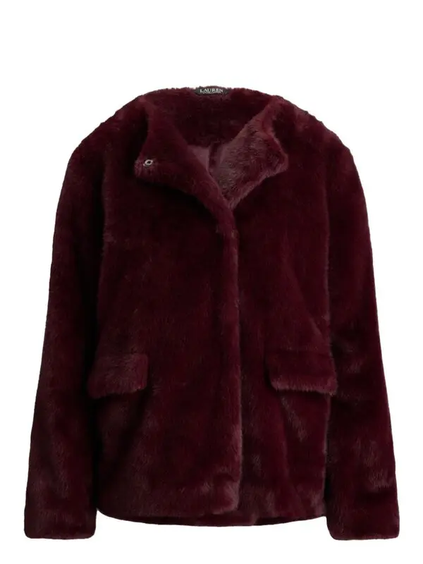 Ralph Lauren Teddy Coat With Fur Trim - Brown