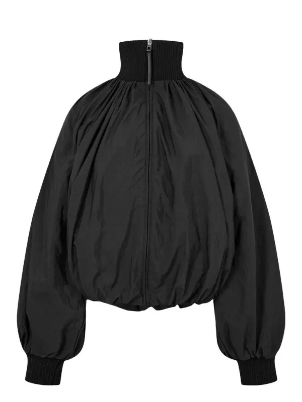 Jacquemus High Neck Zip-up Bomber Jacket - Black