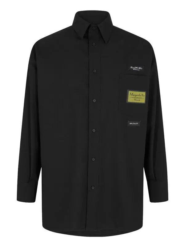MAISON MARGIELA Classic Long Sleeve Shirt - Black