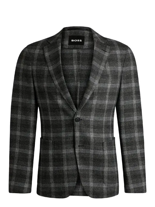 Hugo Boss Single-breasted Blazer - Black