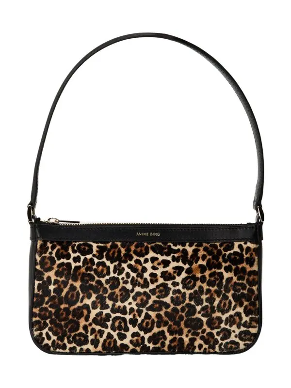ANINE BING Mini Elly Shoulder Bag - Leopard