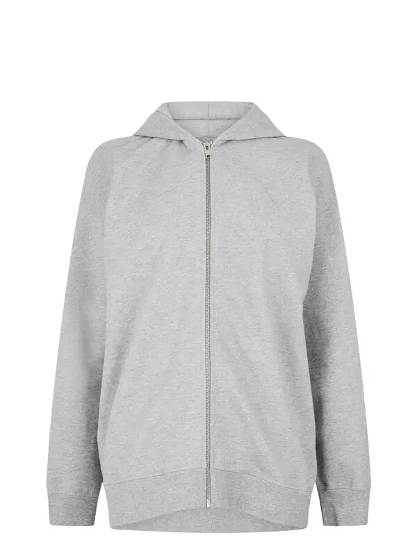 GANNI Teddy Bear Graphic Zip Hoodie - Gray