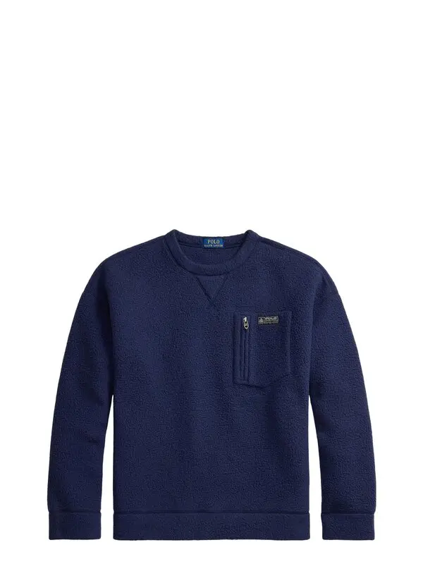 Polo Ralph Lauren Textured Crewneck Sweatshirt - Black