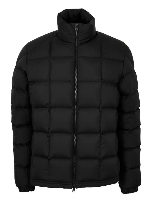 Moncler Quilted Stand Collar Puffer Jacket - Black